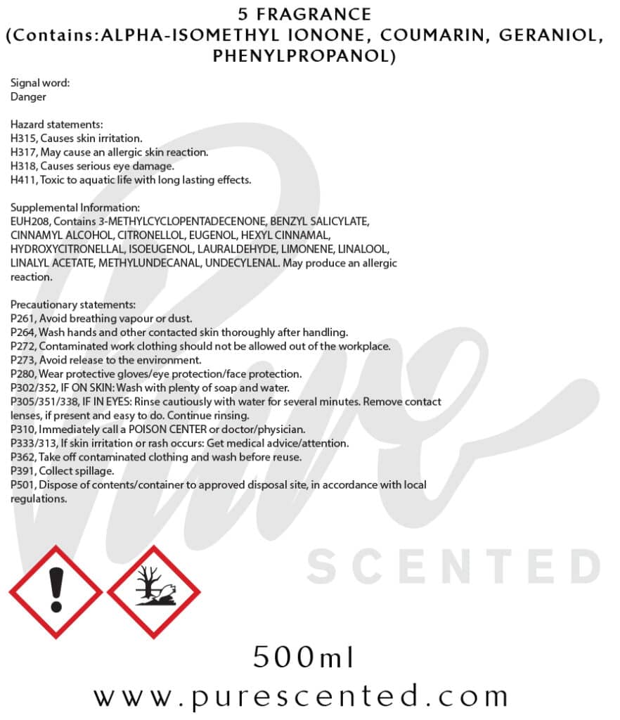 Fifth Essence Fragrance Oil - Pure Scented