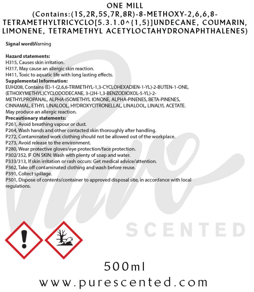 One Mill Fragrance Oil - Pure Scented