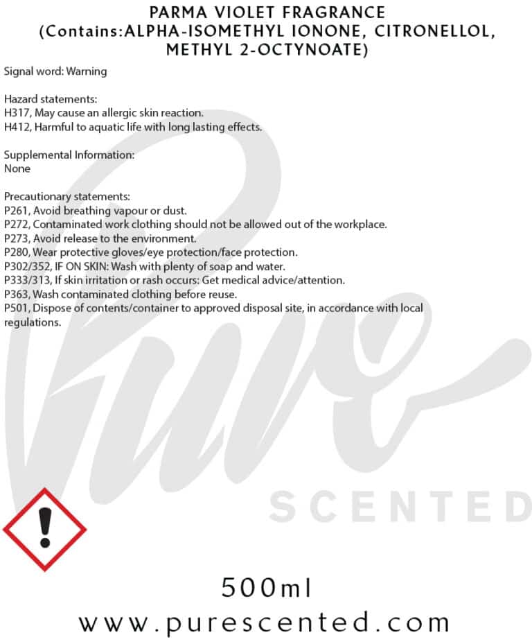 Parma Violet Fragrance Oil - Pure Scented