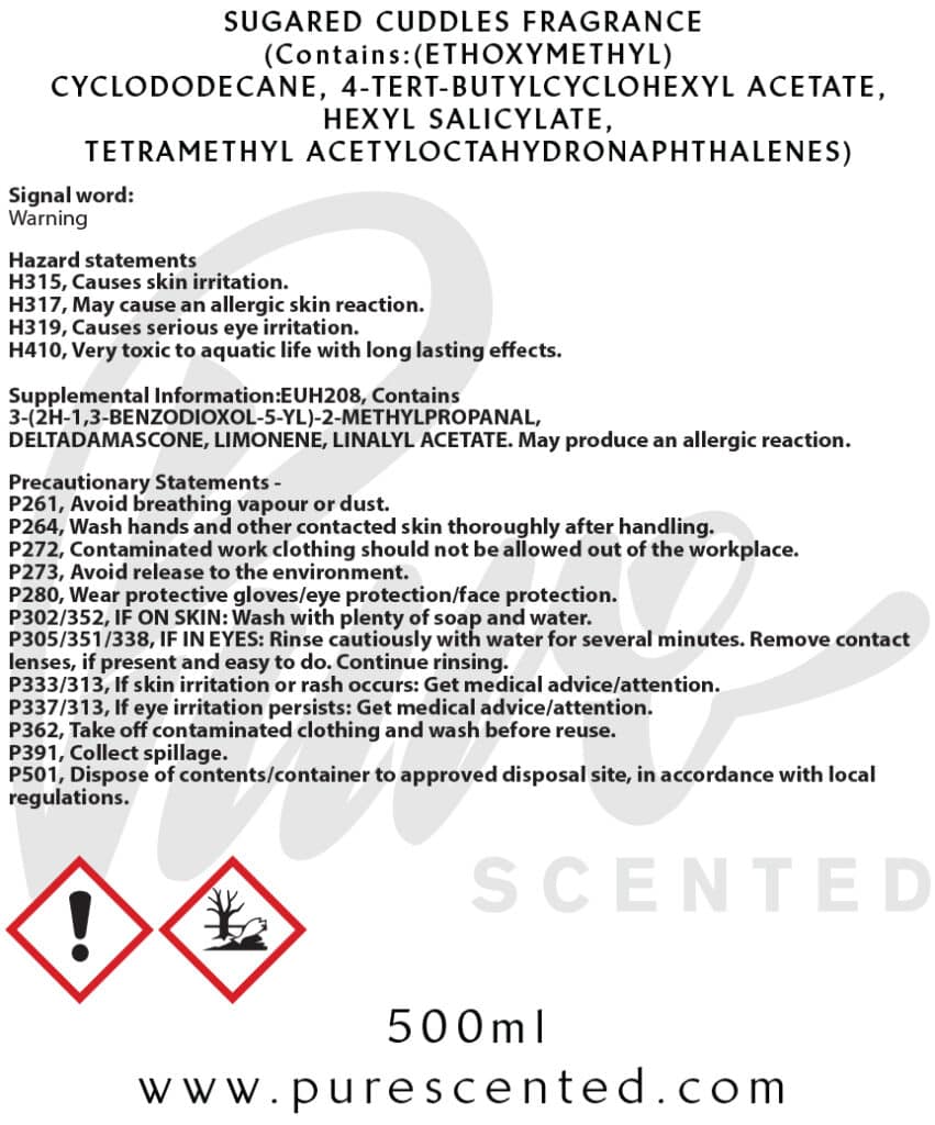 Sugared Cuddles Fragrance Oil - Pure Scented