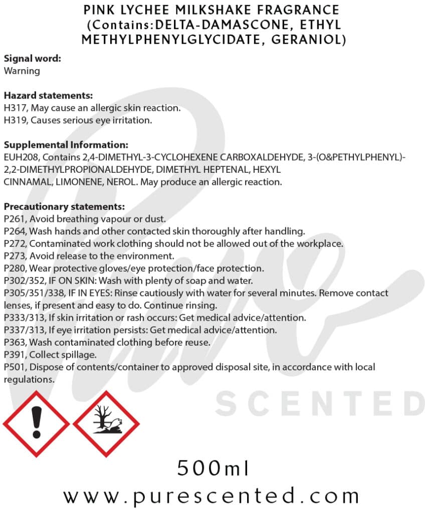 Pink Lychee Milkshake Fragrance Oil